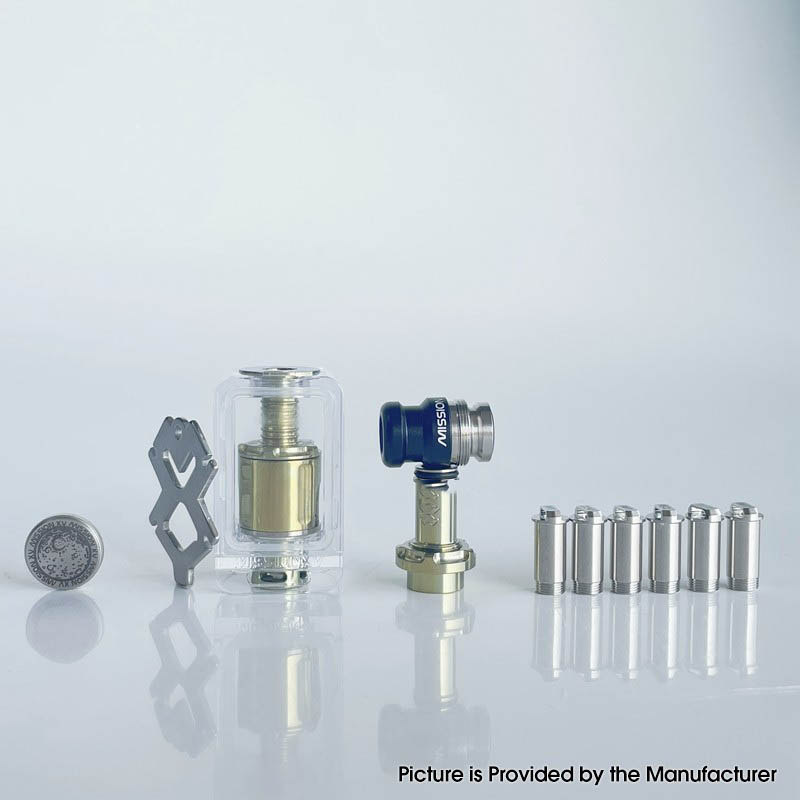 Mission XV KB2 RBA Tank Full Kit for DotAIO V1 / V2 Titanium 3.8ml ...