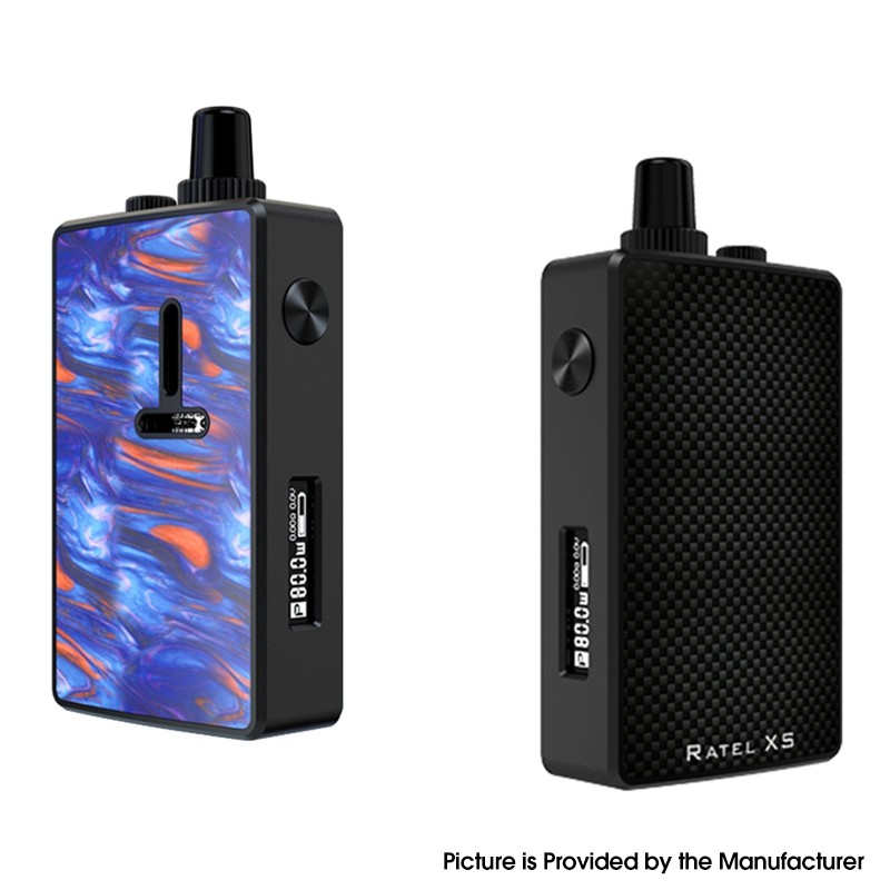 Authentic Mechlyfe Ratel XS 80W TC VW DL / MTL Rebuildable AIO Pod ...