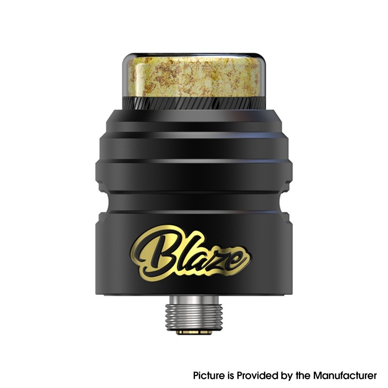 Authentic ThunderHead Creations X Mike Vapes THC Blaze SOLO RDA Vape Atomizer BF Pin, 24mm ...