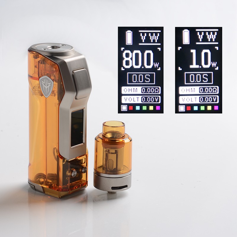Authentic Rincoe Jellybox Mini 80W Box Mod with Jellytank Kit, 1 x ...