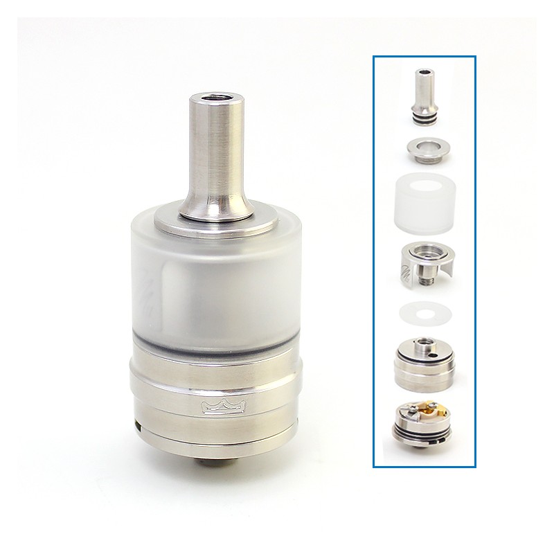 SXK Monarchy J3S Style MTL RTA Rebuildable Tank Vape Atomizer - Silver ...