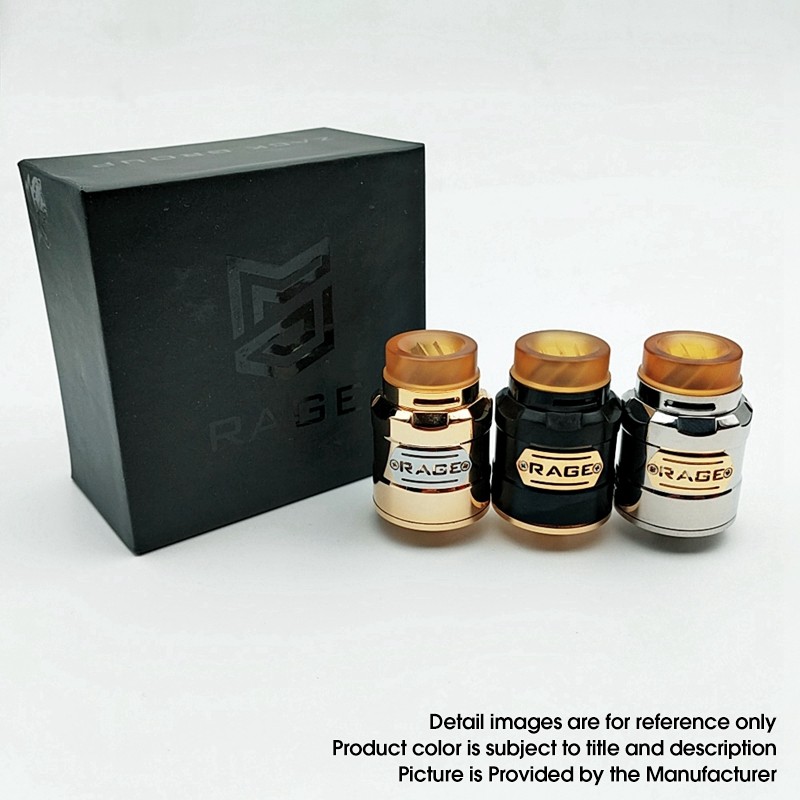 Authentic 5GVAPE Rage RDA Rebuildable Dripping Vape Atomizer w/ BF Pin ...