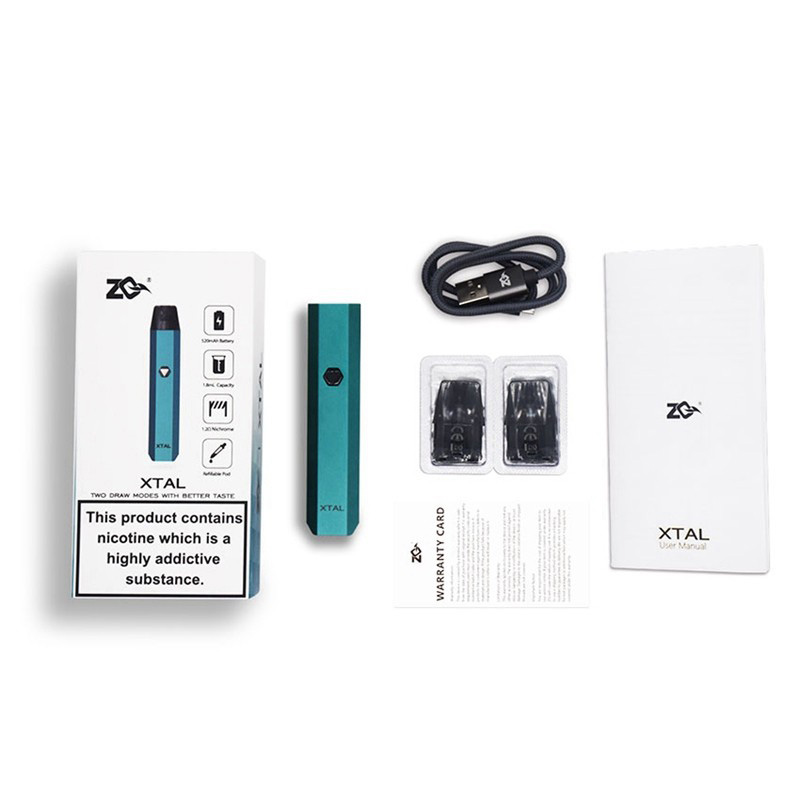 ZQ Xtal 520mAh Pod System Vape Starter Kit, 1.8ml, 1.2ohm - Buy ZQ Xtal ...