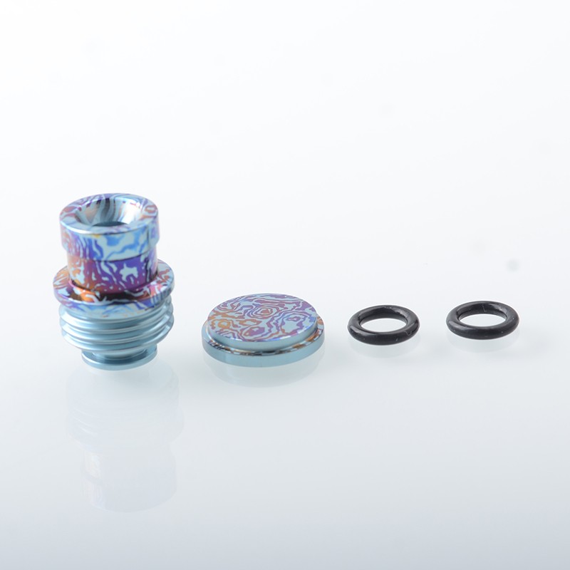Authentic MK MODS Ti-type2 Drip Tip + Button Set for SXK BB / Billet ...
