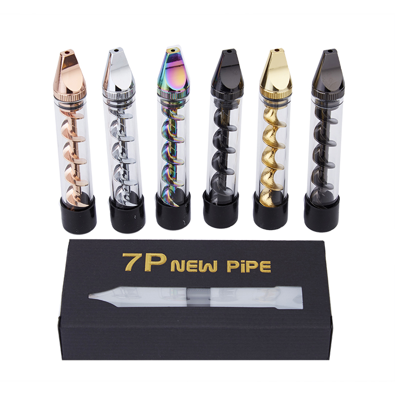 Twisty glass blunt New pipe flat mouthpiece dry herb vape pen - Buy ...