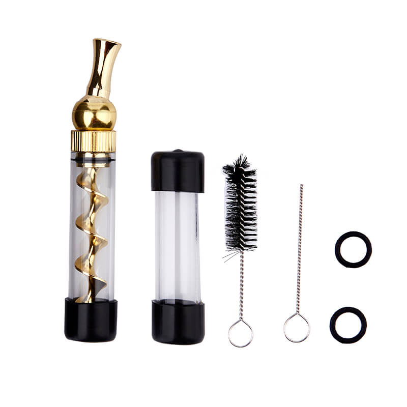Dry Herb Vape Kit Blunt 7PMINI Twisty Glass Bubbler Smoking Pipe-Gold ...