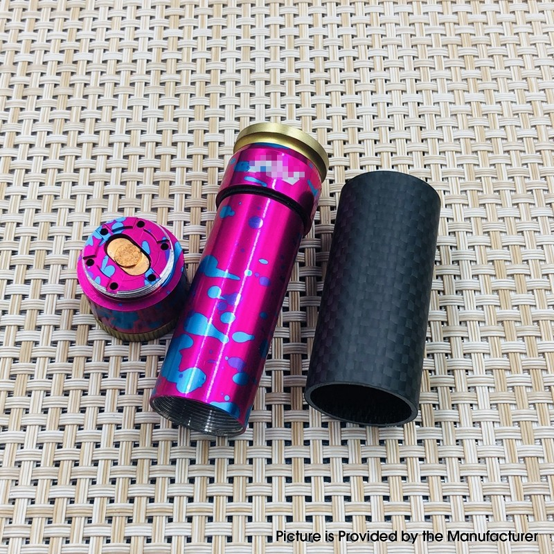 AV Able Style Vape Mechanical Mod - Pink + Blue + Purple + Black, Brass ...