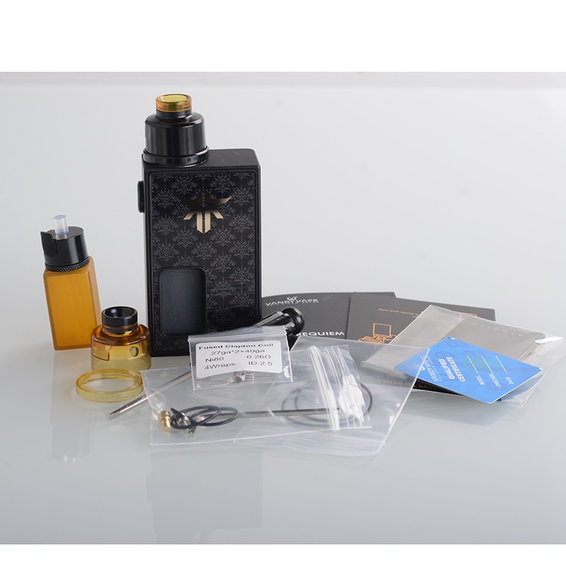 Vandy Vape Requiem BF Mechanical Vape Box Mod Kit, 1 x 18650, 6.0ml, 2 ...